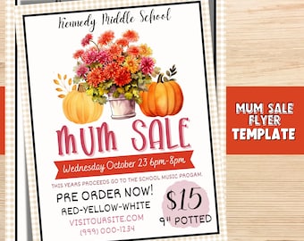 Halloween Donuts Fundraiser Flyer | Autumn Flyer Template | Fundraising ...