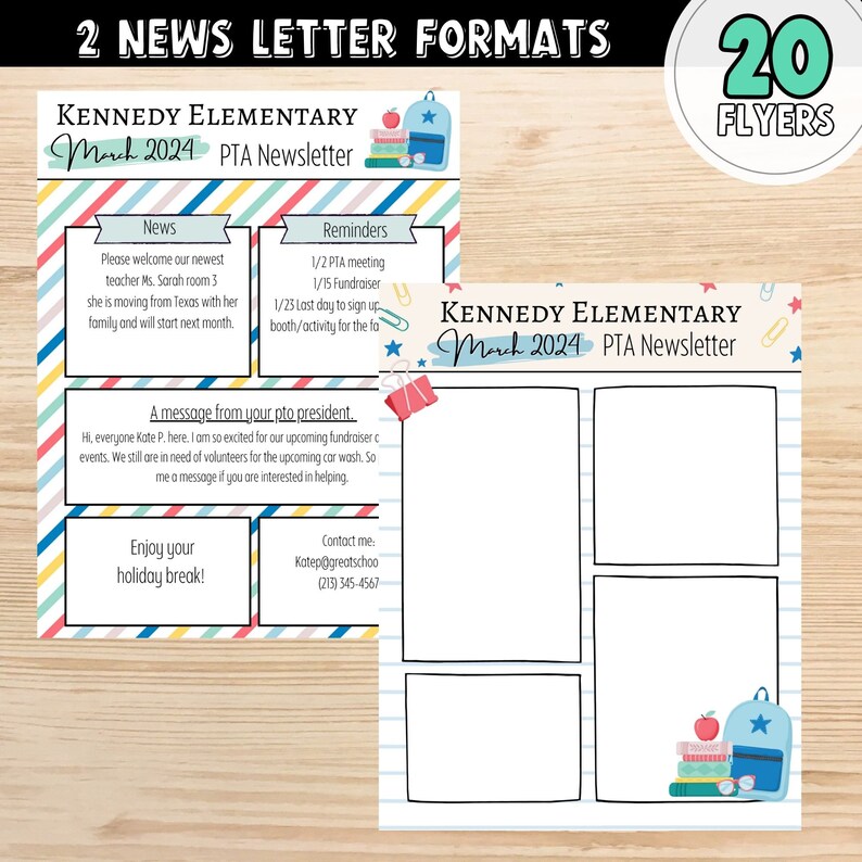 EDITABLE PTA Bundle | Open House Flyer | Join the Pta | Pta Membership ...