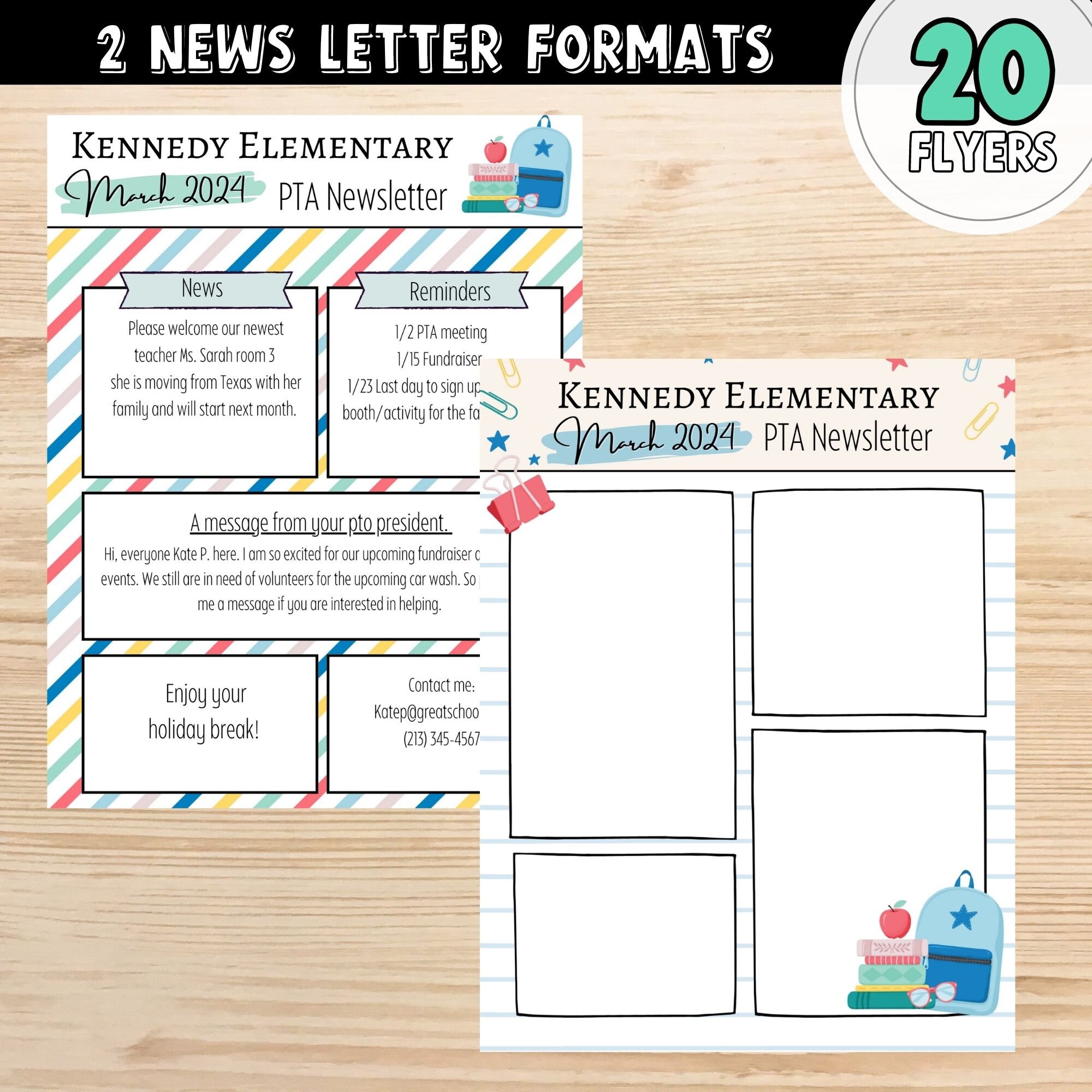 EDITABLE PTA Bundle | Open House Flyer | Join the Pta | Pta Membership ...