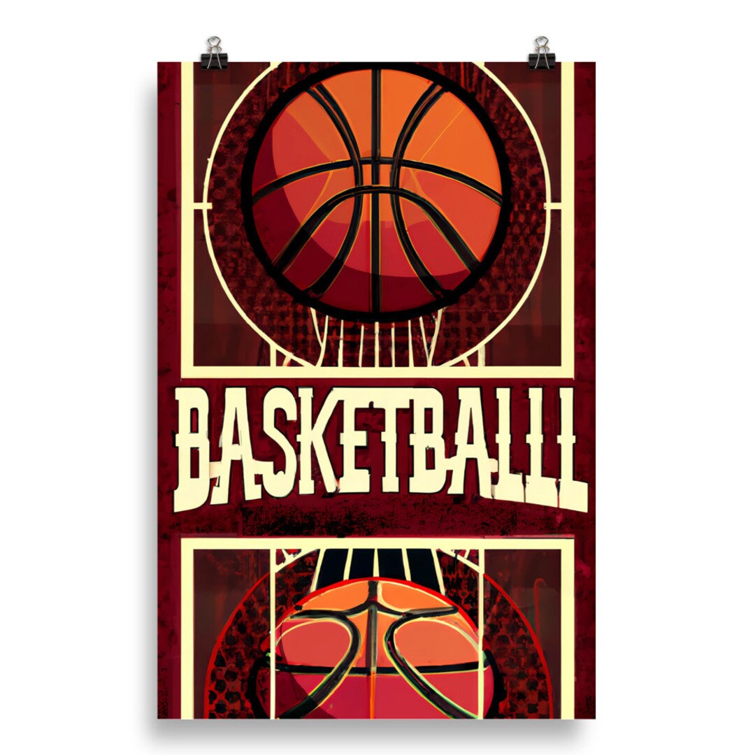 NBA Finals Special Deal Retro Vintage Basketball Poster for Fans - Etsy