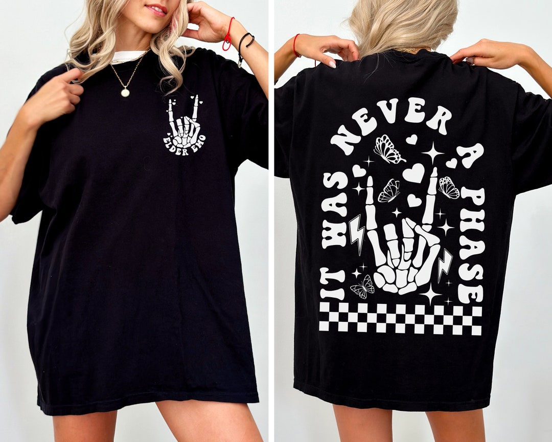 Elder Emo Shirt, Emo Gift, It Was Never a Phase, Emo T-shirt, Pop Punk ...
