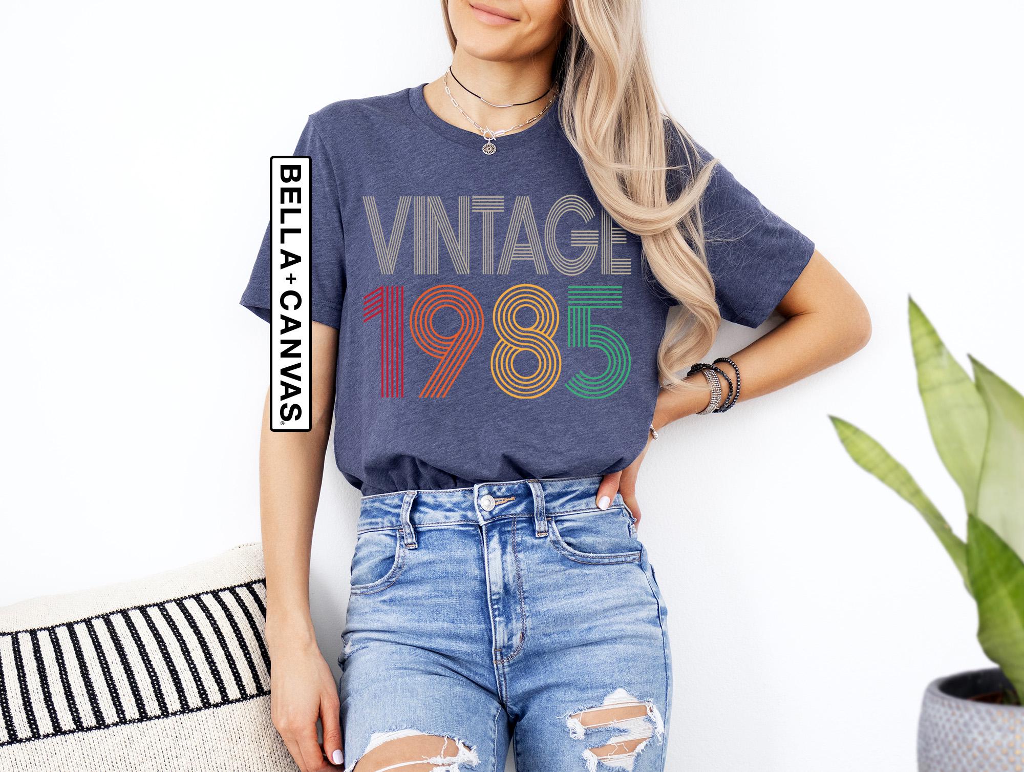 Vintage 1985 T-shirt, 1985 Vintage Birthday Gift Tee, Retro Style, 40th ...