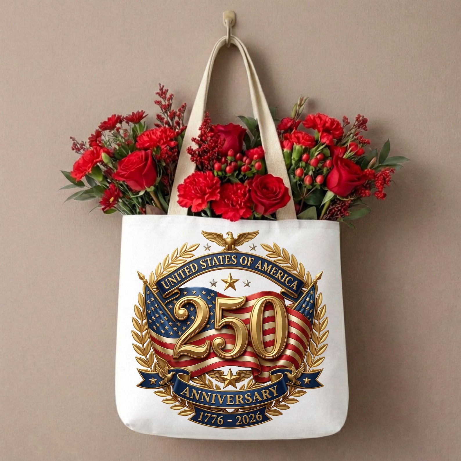 250th Anniversary USA Emblem, Patriotic Semiquincentennial Design (PNG ...