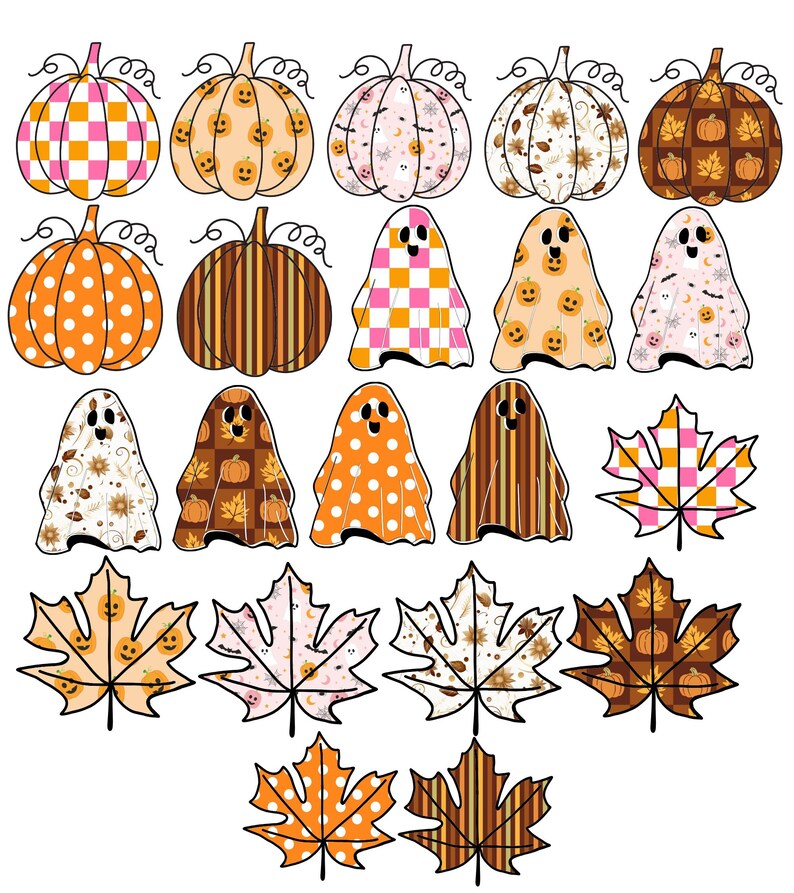 Fall Alphabet PNG Letters, Clip Art Files, Autumn Sublimation Letters ...