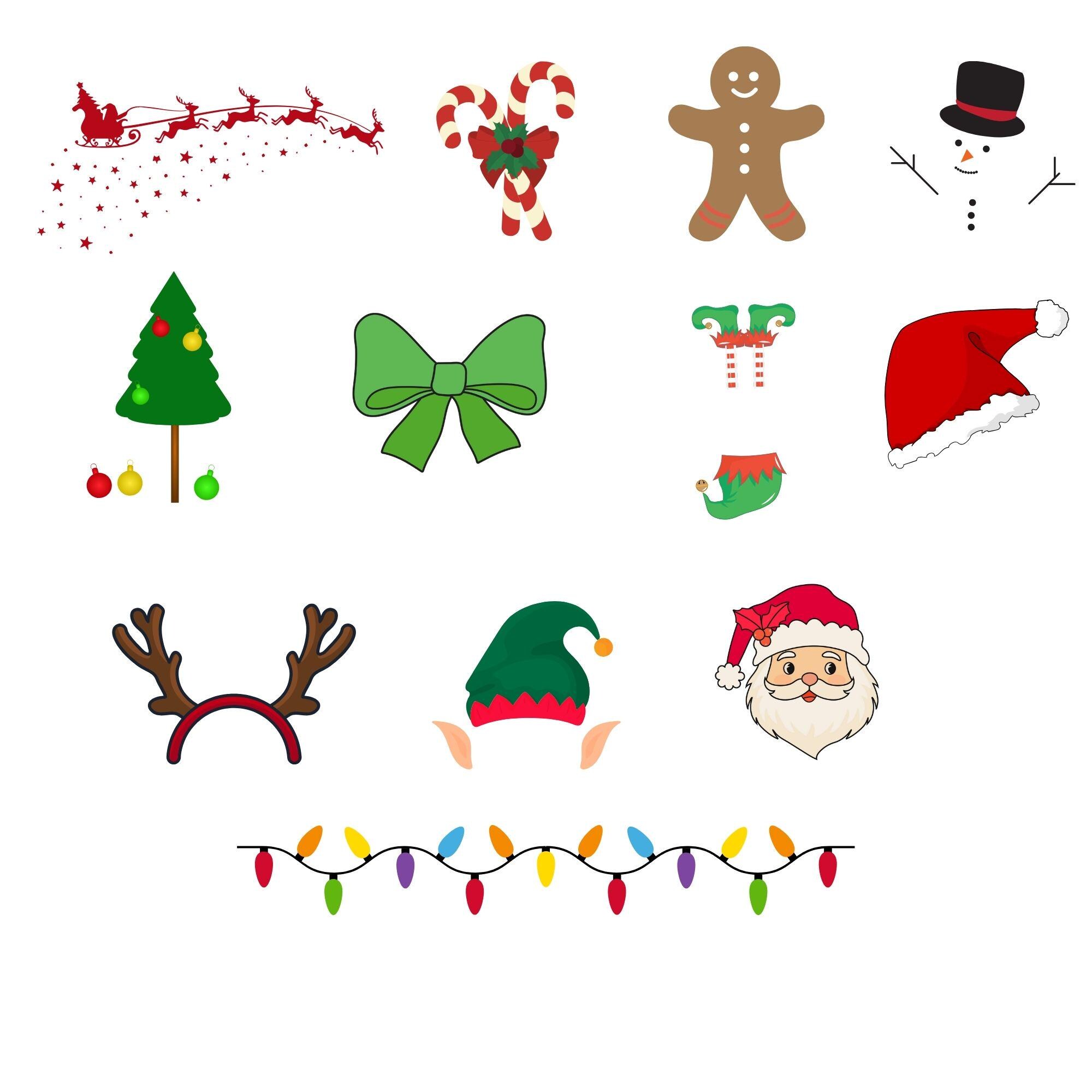 Christmas Doodle Alphabet PNG, Clip Art Letters (digital Download) - Etsy