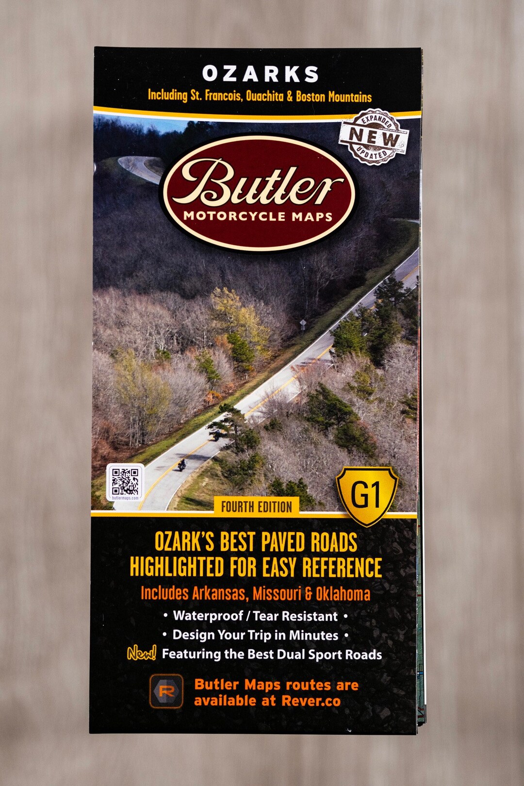 Motorcycle Map of the Ozarks Paved Roads for Ride Planning - Etsy