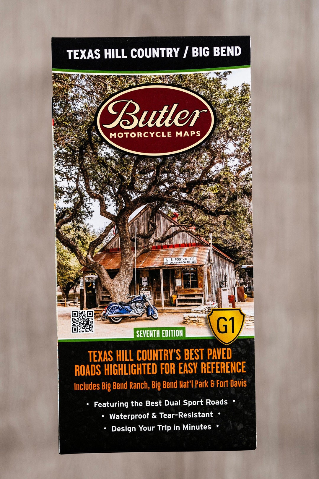 Motorcycle Map of Texas Hill Country Paved Roads for Ride Planning - Etsy