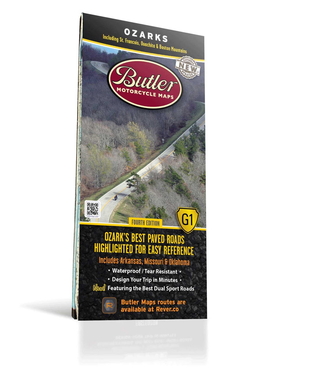 Motorcycle Map of the Ozarks Paved Roads for Ride Planning - Etsy