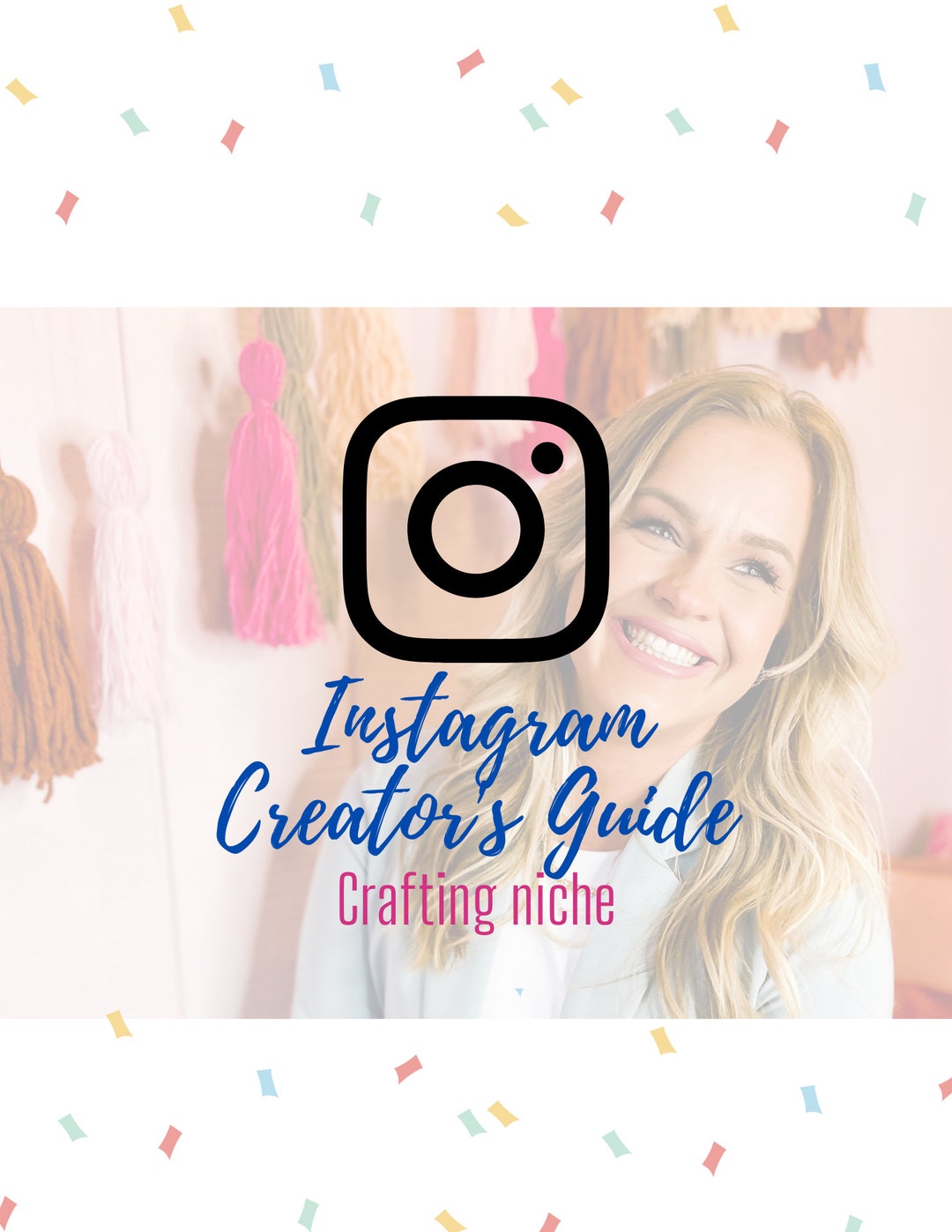 Crafting Niche - IG Creator Guide & Content Calendar - Etsy
