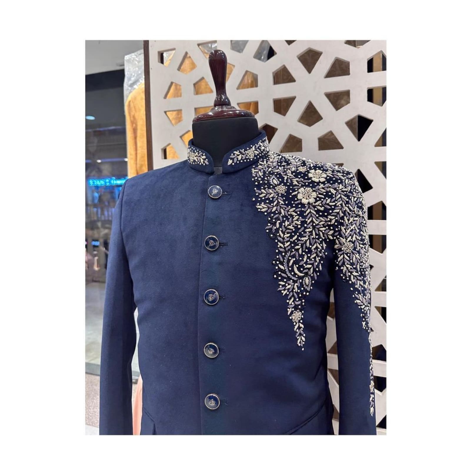 Designer Jodhpuri Suit for Men, Jodhpuri Embroidered Sherwani for Men ...