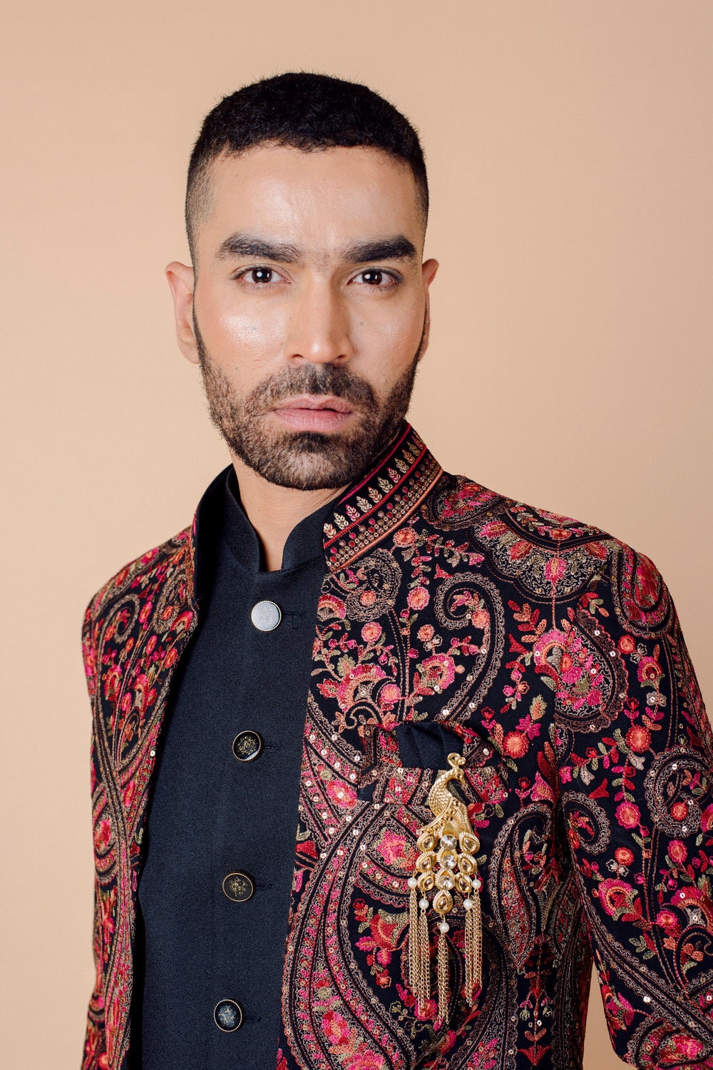 Jodhpuri Shrug Set for Men, Jodhpuri Embroidered Sherwani for Men ...