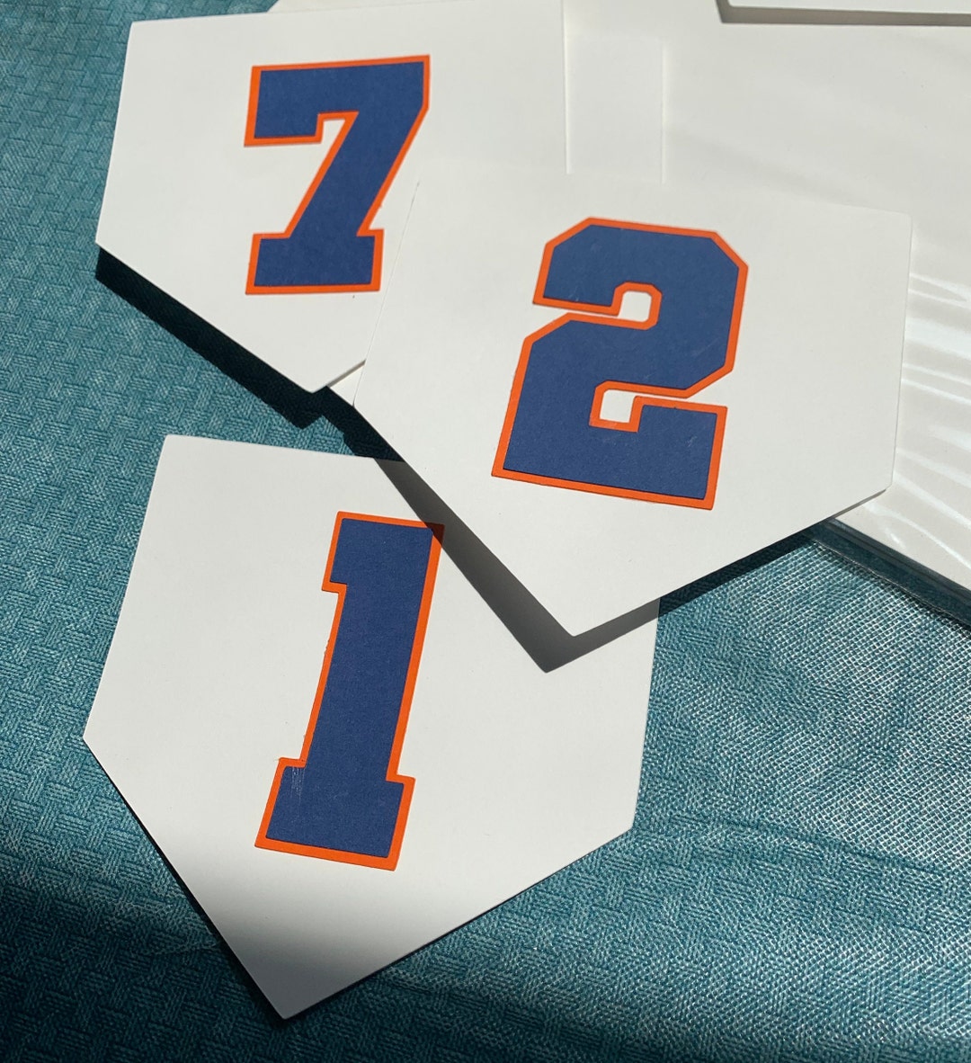 Baseball Theme Birthday Party Table Numbers Home Plate - Etsy
