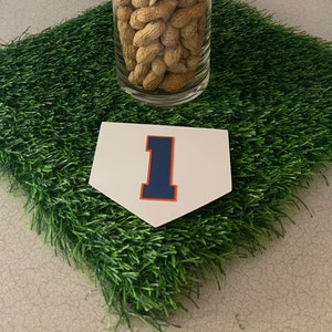 Baseball Theme Birthday Party Table Numbers Home Plate - Etsy