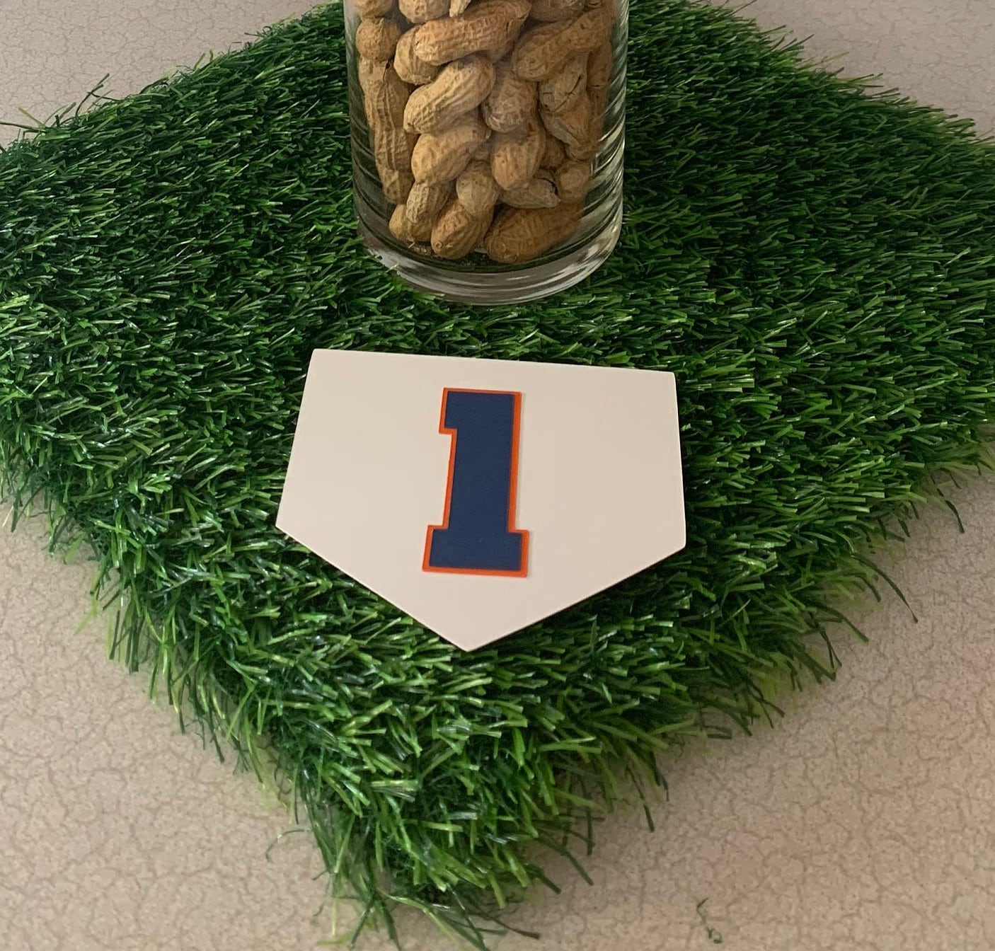Baseball Theme Birthday Party Table Numbers Home Plate - Etsy