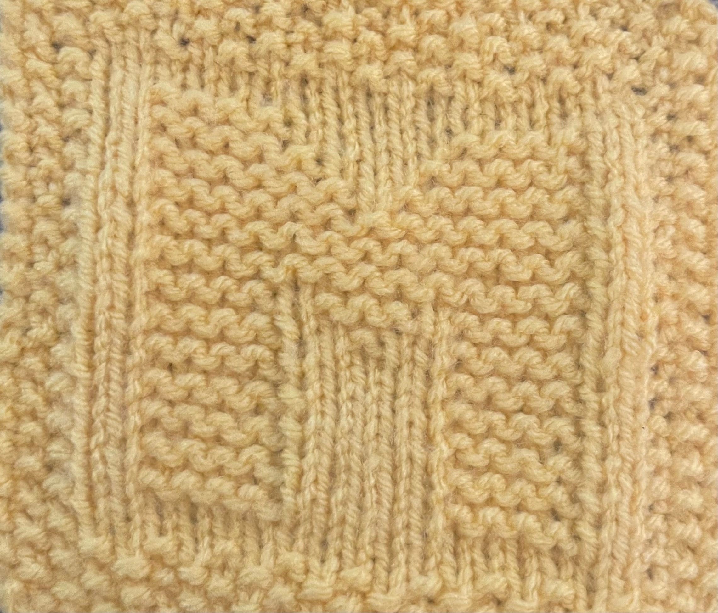 Afghan Square Letter W Knitting Pattern - Etsy