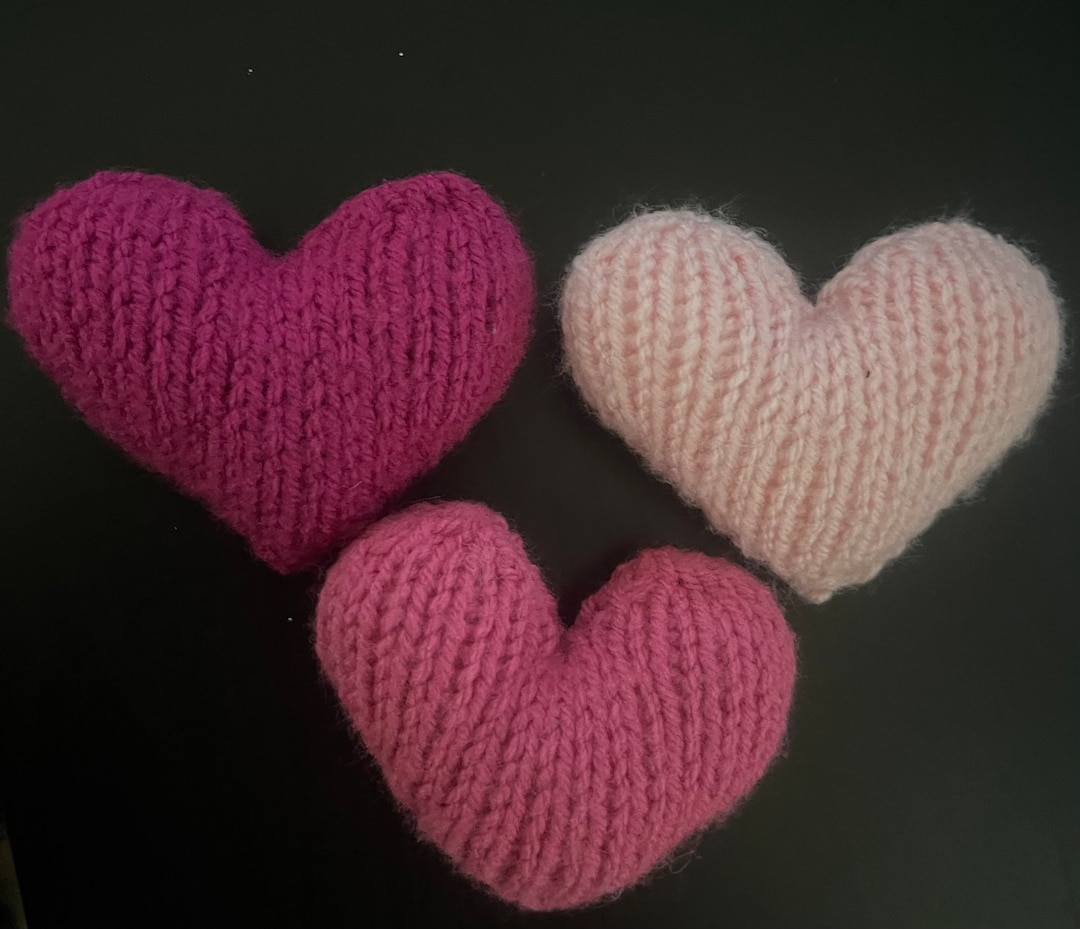Stuffed Heart Knitting Pattern - Etsy