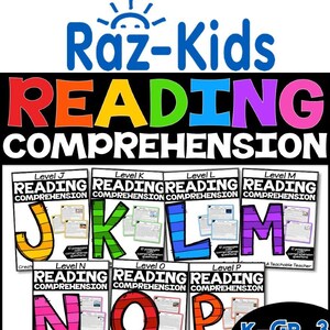Raz Kids k-gr.3 Leveled Reading/literacy Comprehension Bundle: Fluency ...