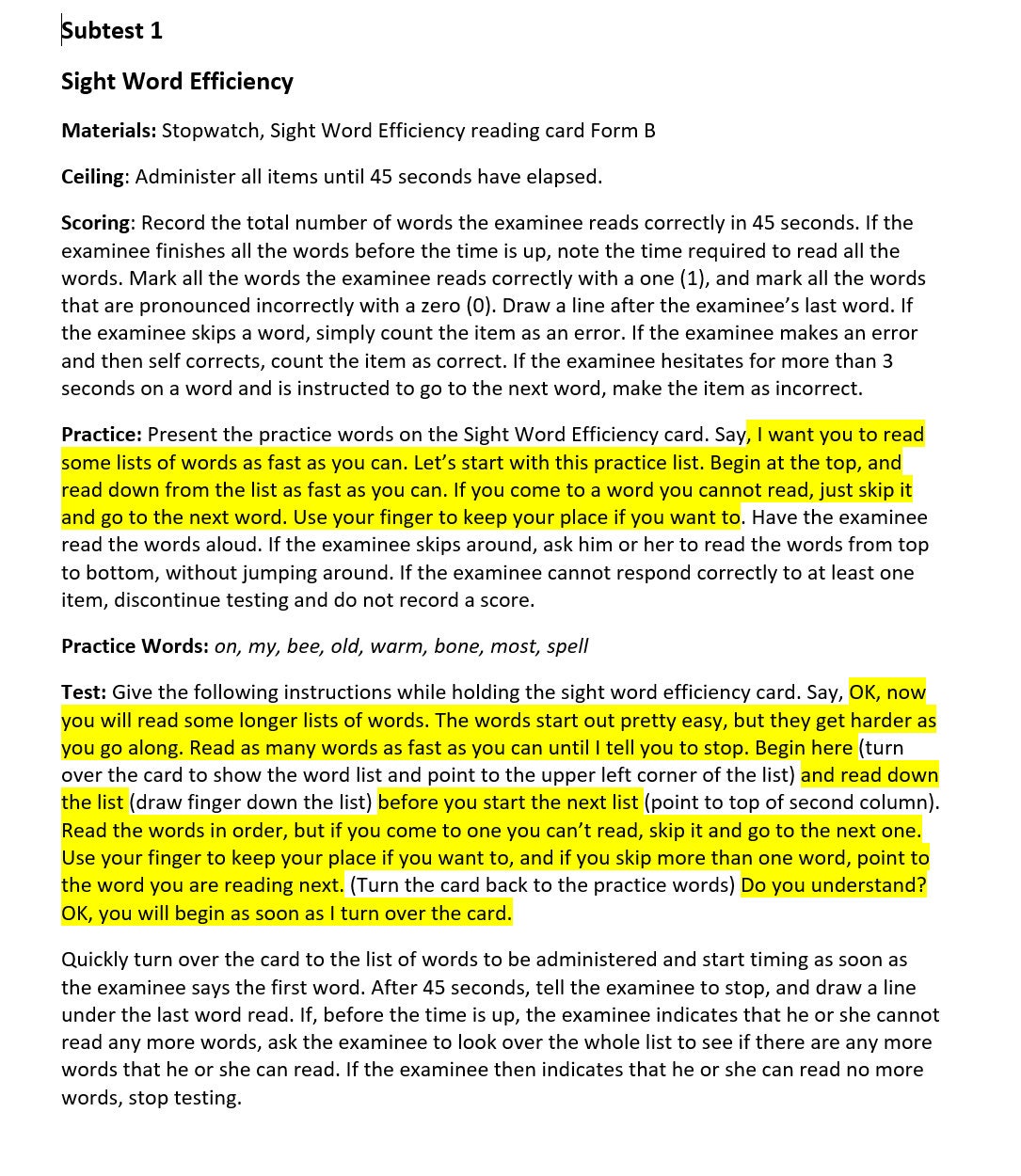 Literacy Skills Assessment: Core Applications (phonics-sightwords ...