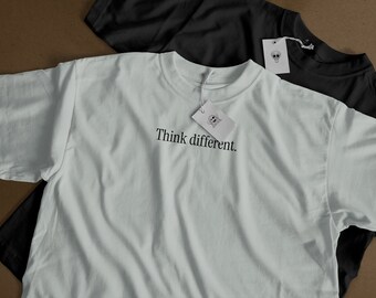 Apple: Think Different White T-shirt - Etsy