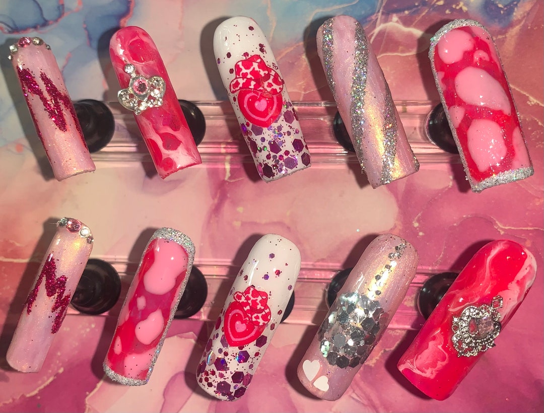 Pink Pony Club Inspired Press on Nails - Etsy