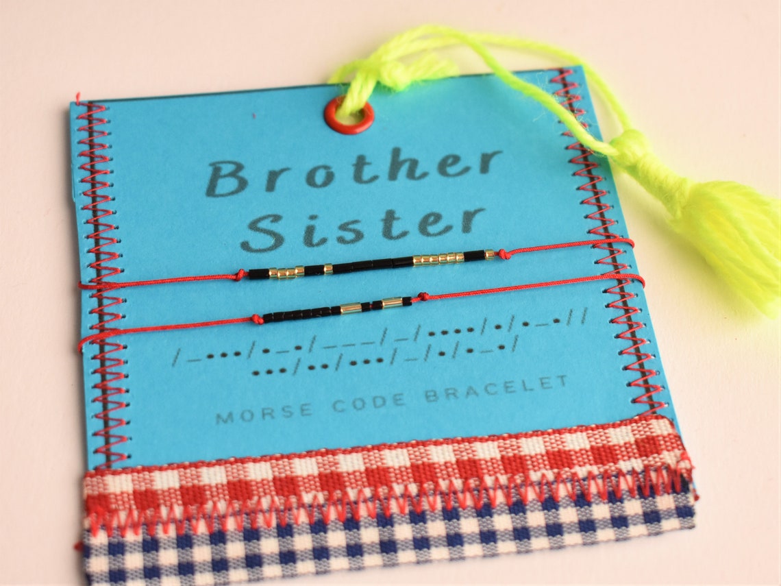 Brother and Sister Bracelet, Brother Protect Sister, Twin Sister ...