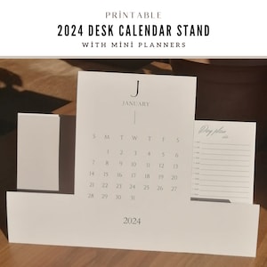 DIY Desk Organizer Calendar Stand 2024 With To-do & Grocery Lists | PDF ...