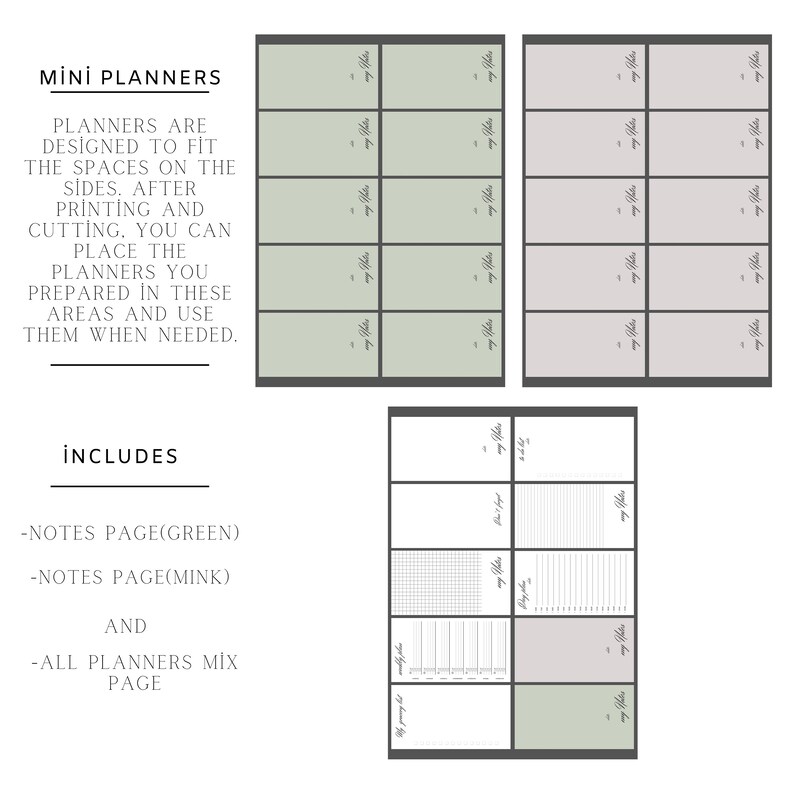 DIY Desk Organizer Calendar Stand 2024 With To-do & Grocery Lists | PDF ...