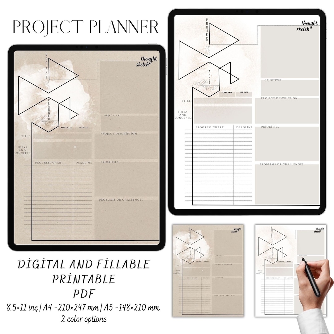 Digital Project Planner Printable | Project Management | PDF | Project ...