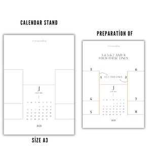 DIY Desk Organizer Calendar Stand 2025 With To-do & Grocery Lists | PDF ...