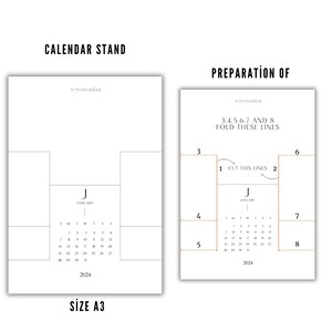 DIY Desk Organizer Calendar Stand 2024 With To-do & Grocery Lists | PDF ...