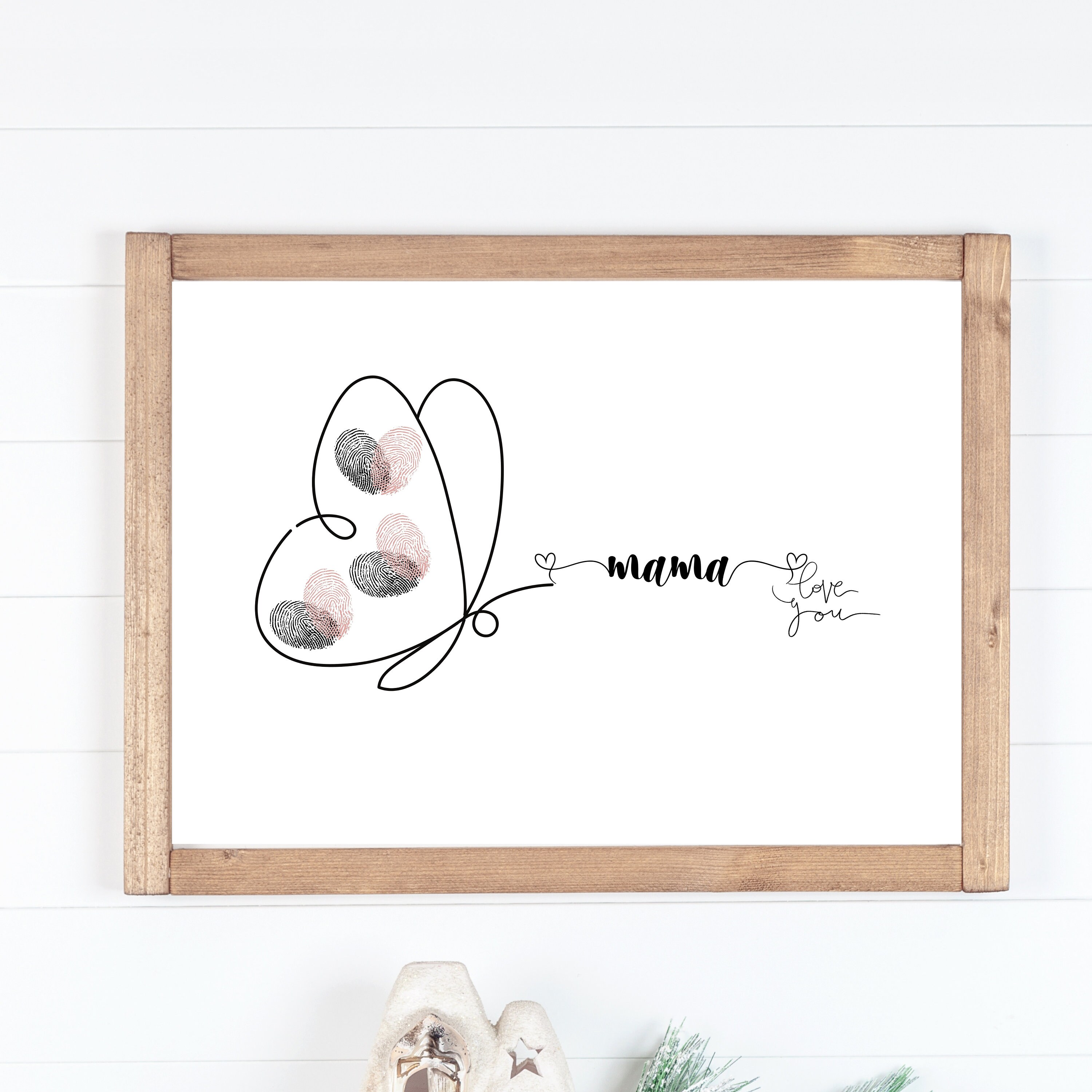 Butterfly Mother's Day Fingerprint Craft Art 2024 Mom Craft Gift for ...