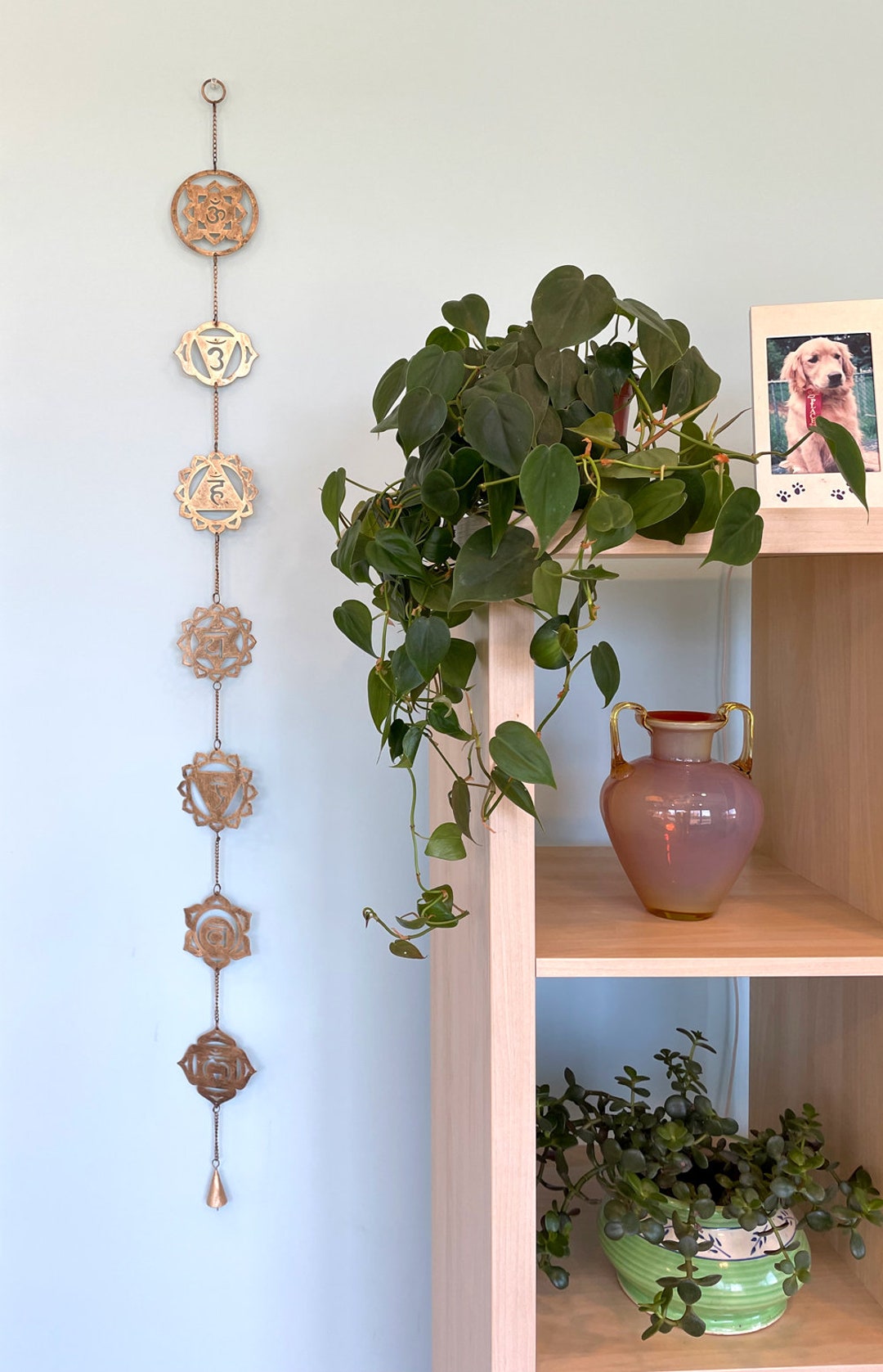 Gold Chakra Wind Chime - Etsy