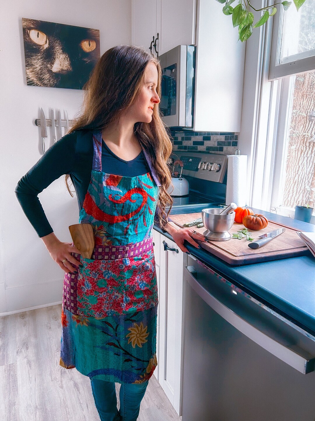 Upcycled Kantha Apron - Assorted Patterns - Etsy