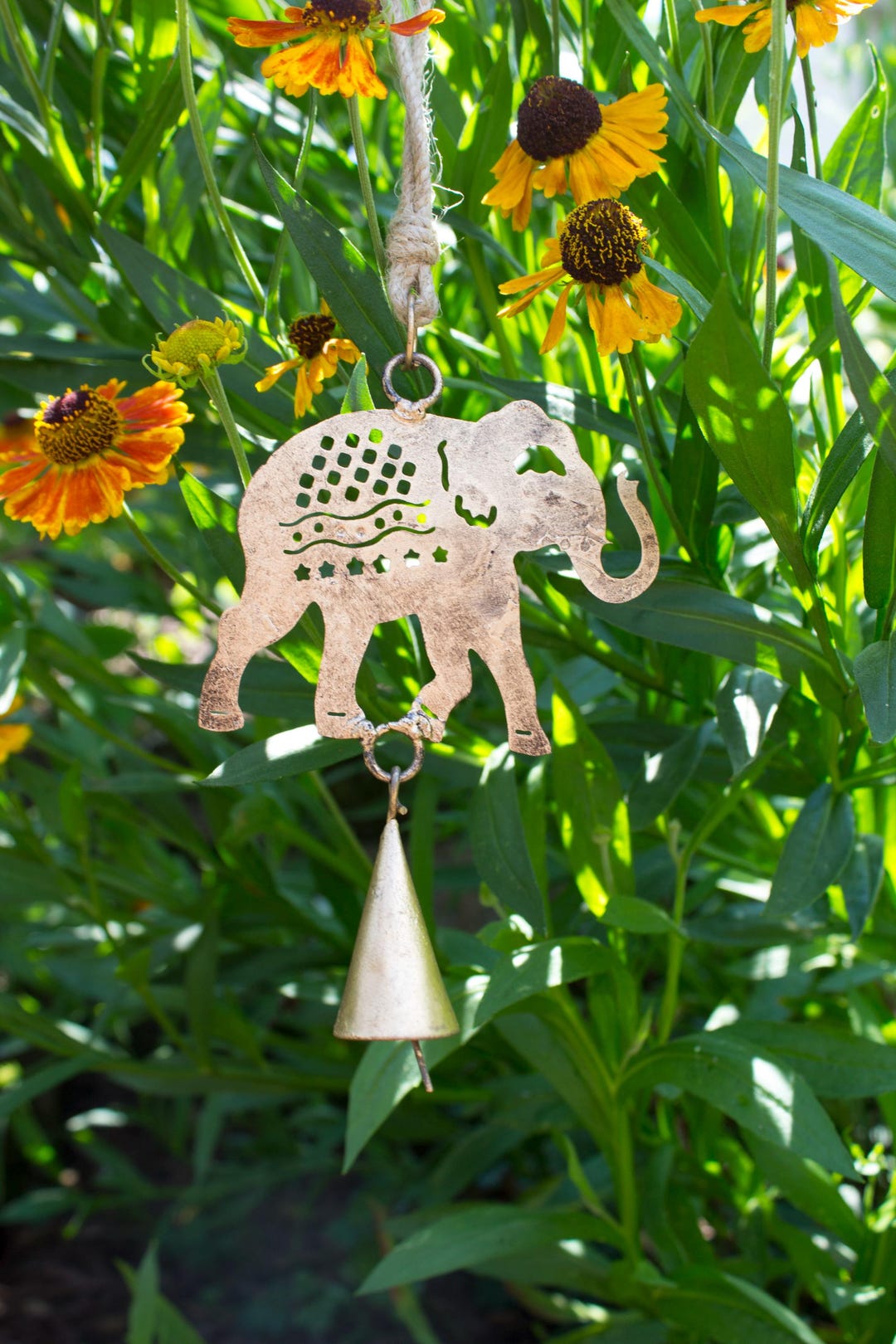 Mini Elephant Wind Chime - Etsy
