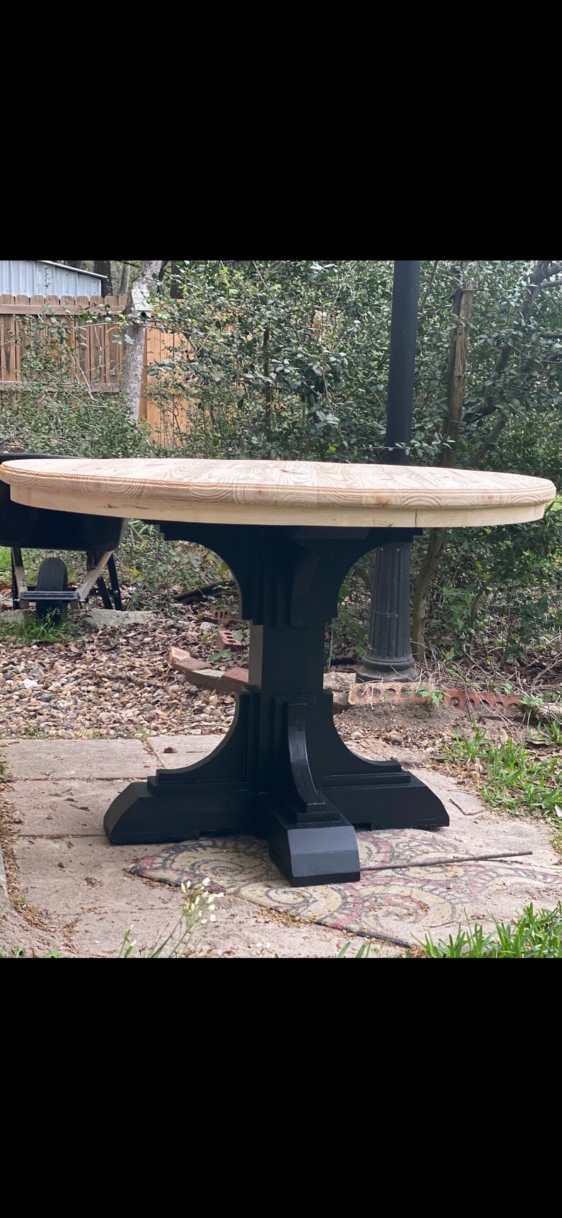 Round Corbel Base Pedestal Dining Table - Etsy