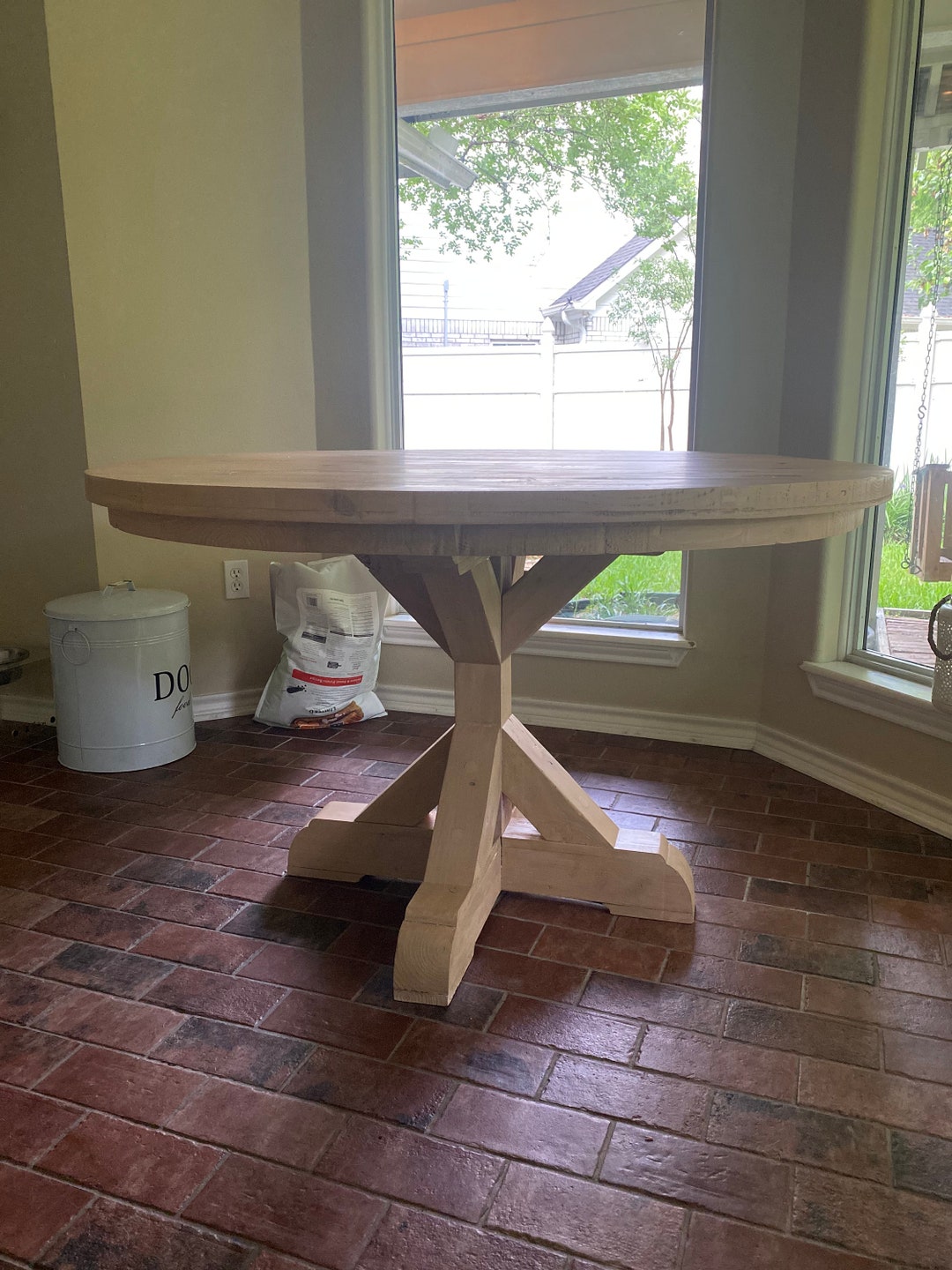 Handmade Round Pedestal Dining Table - Etsy