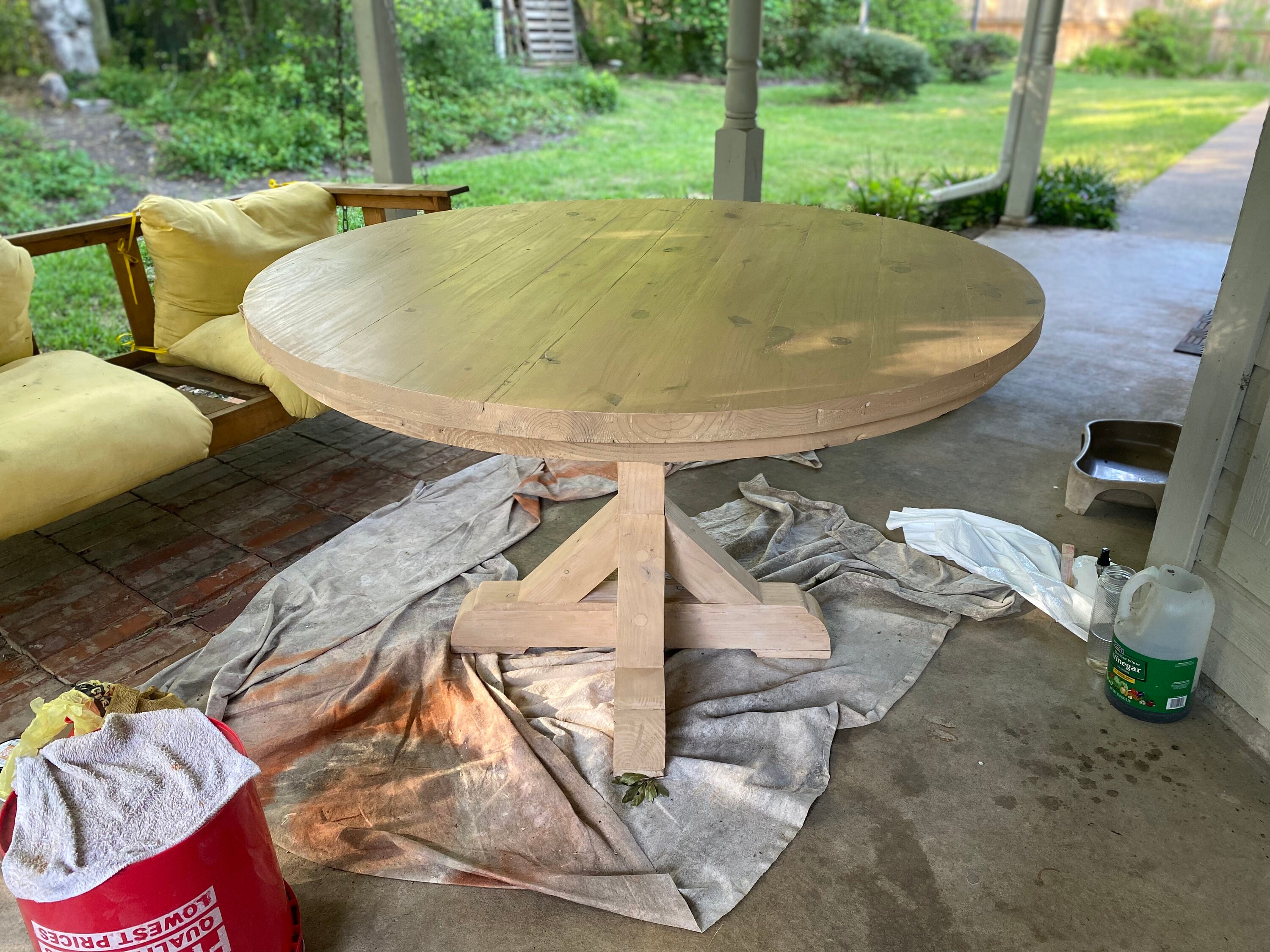 Handmade Round Pedestal Dining Table - Etsy