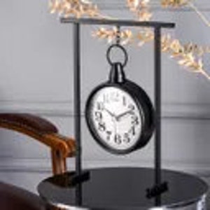 Decorative Metal Table Clock, Elegant and Functional Desktop Clock ...