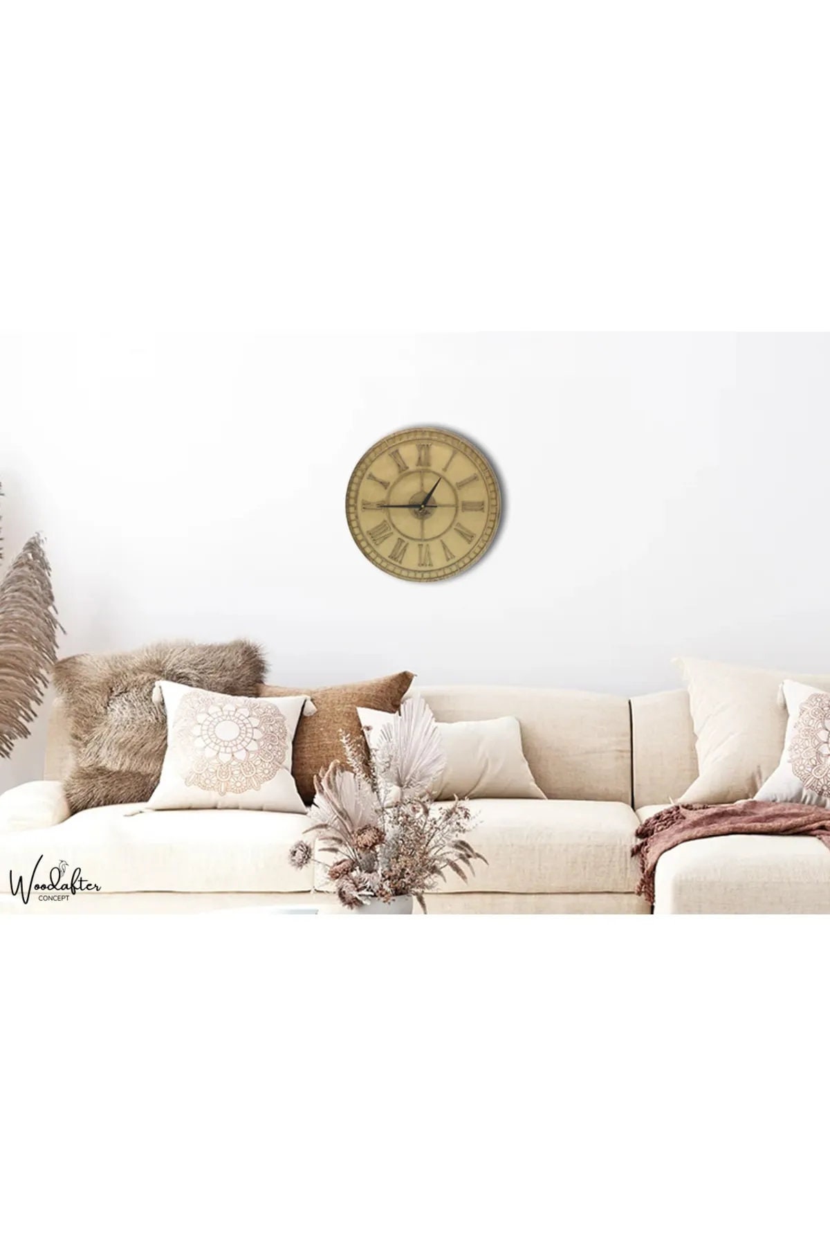 Roman Numerals Wooden, Modern Wall Clock, Wall Clock With Numbers ...