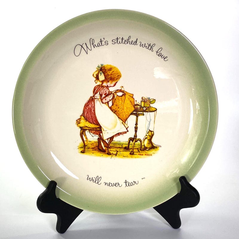 Holly Hobbie Plate 1972 - Etsy
