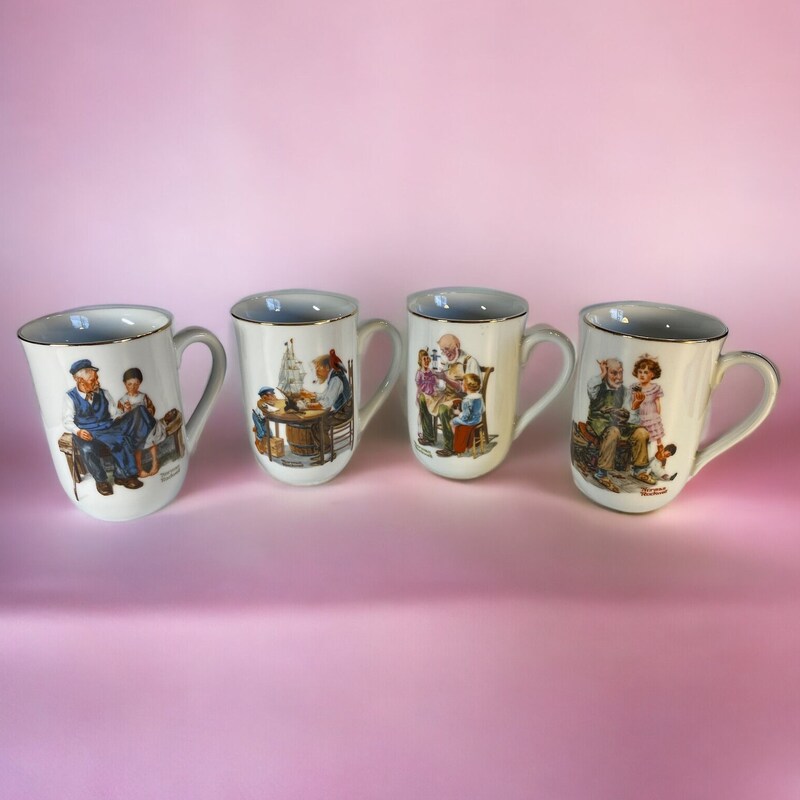 Norman Rockwell Cup - Etsy