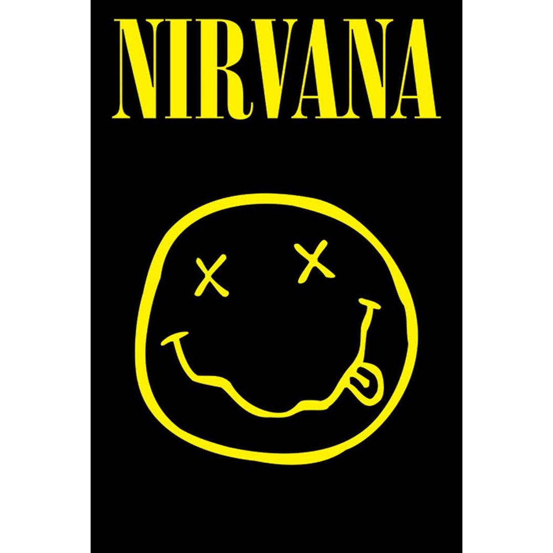 Nirvana Smiley Logo Poster Approx 61cm X 91cm Officially - Etsy