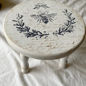 Shabby Chic Round Stool, Step Stool,home Decor - Etsy
