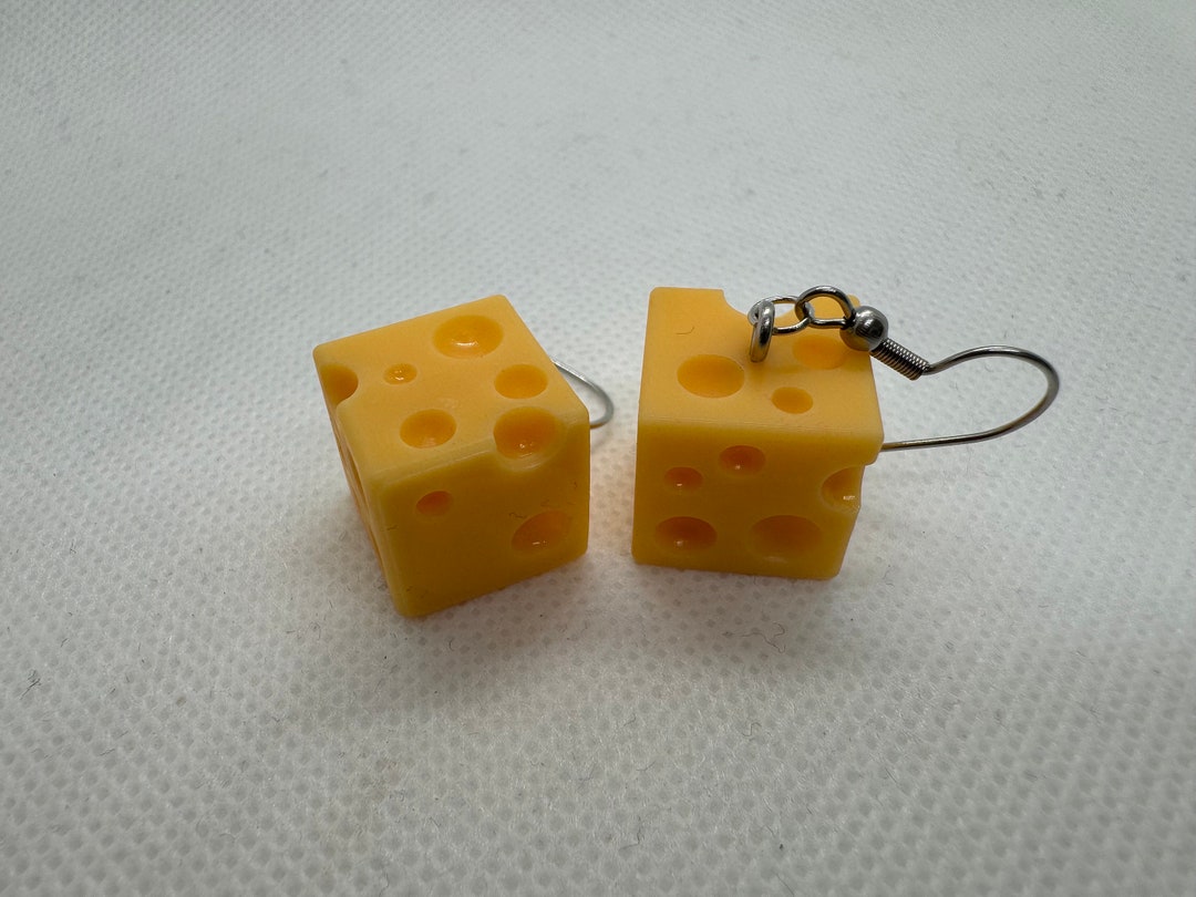 Cheese Earrings, Cheese Cubes, Cheese - Etsy