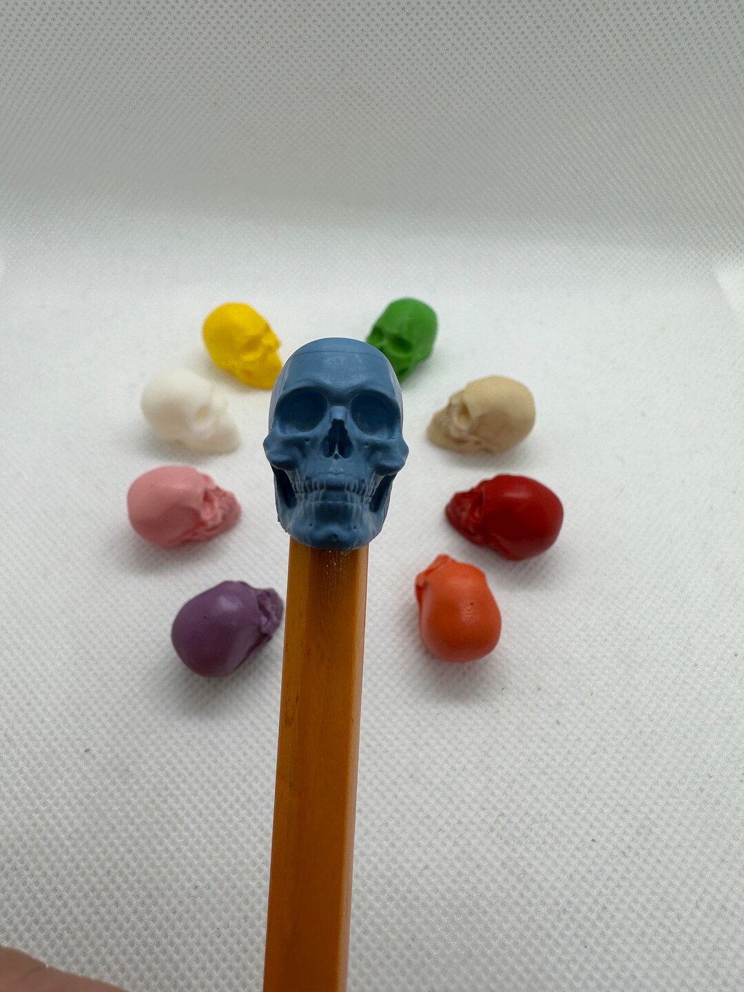 Skull Pencil Topper - Etsy
