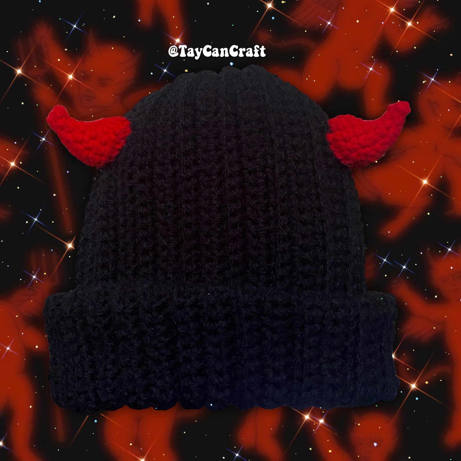 Devil Horn Beanie Crochet Pattern - Etsy