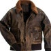 Men Aviator Pilot Flight Jacket, Vintage Brown Leather Jacket, Men's G ...