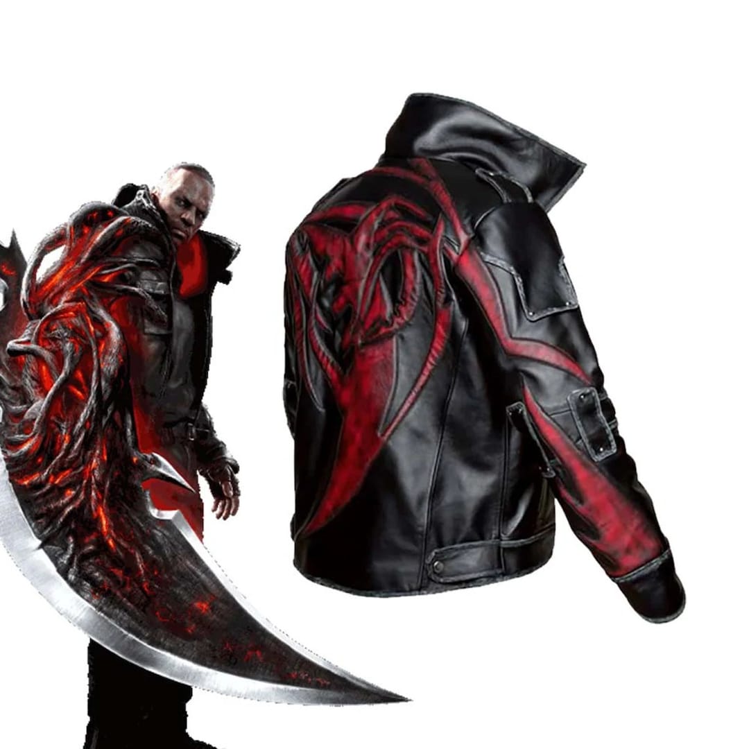 Handmade Men Proto Style Dragon Black Leather Jacket, Men's Stylish ...
