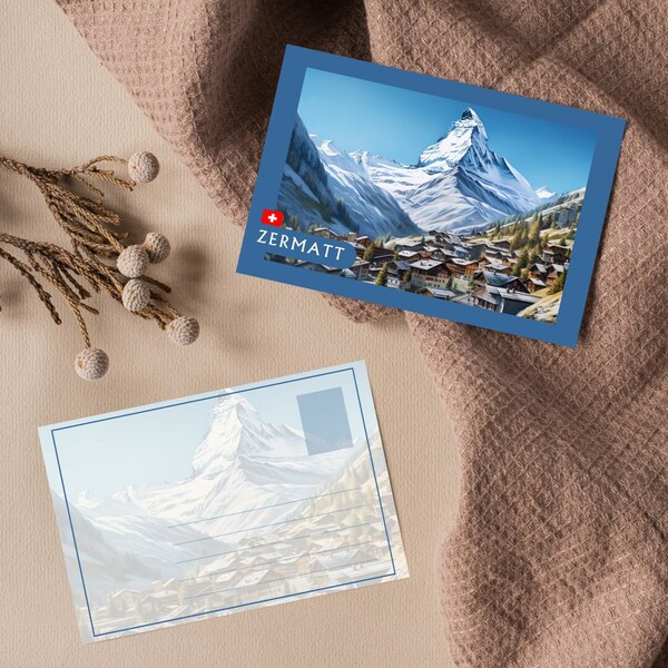 Swiss Postcard - Etsy