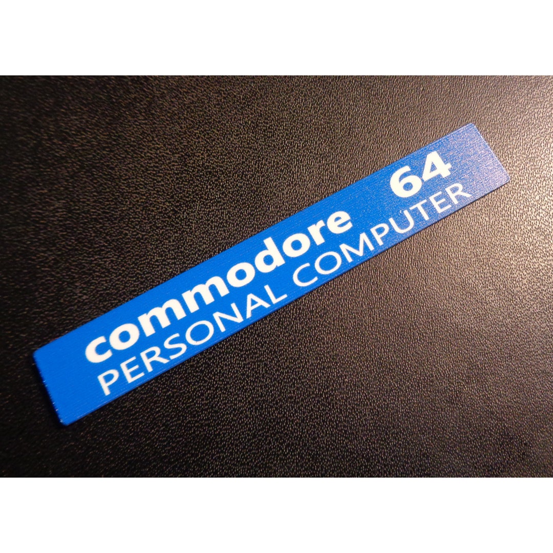 Commodore C64 Blue White Label / Aufkleber / Sticker / Badge / Logo 7,7cm X 1,2cm 242d - Etsy